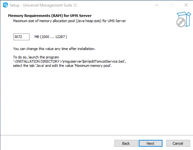 IGEL UMS Installation under Windows